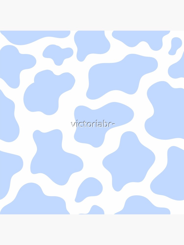 "blue cow print!" Art Print by victoriabr- | Redbubble
