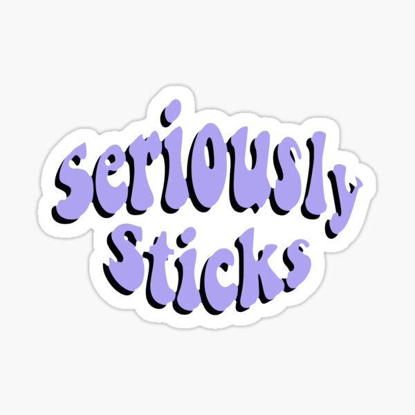 "Seriously Sticks Logo Sticker" Sticker for Sale by SeriouslySticks ...