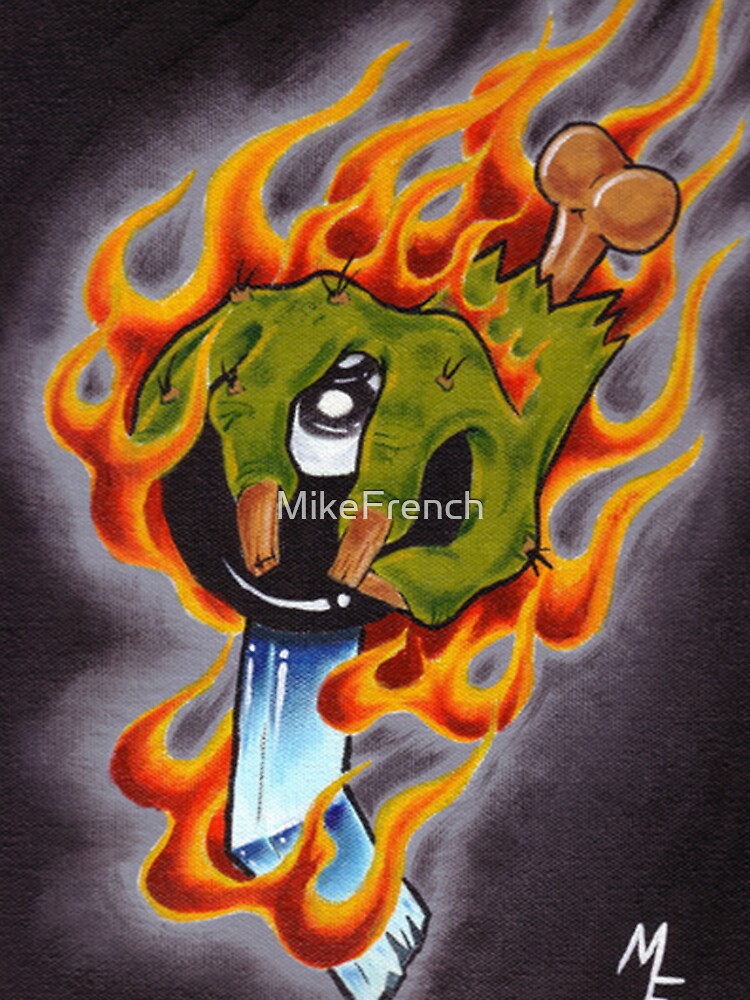 "Flaming Zombie Shifter" iPhone Case for Sale by MikeFrench | Redbubble