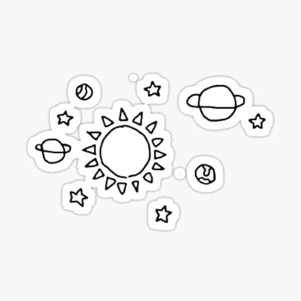 "galaxy sticker set " Sticker for Sale by Chloeistrash | Redbubble