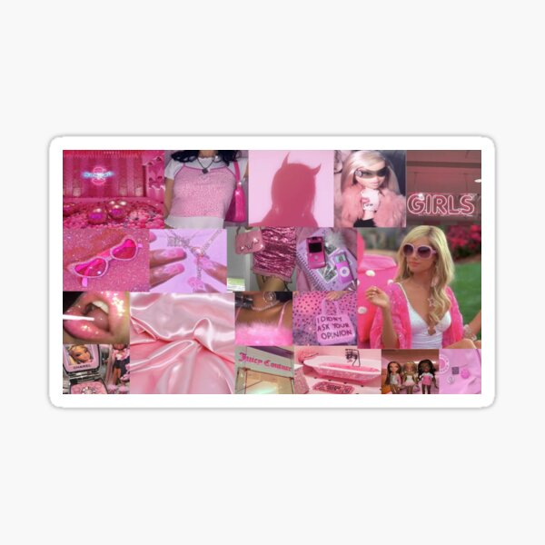 "pink aesthetic collage" Sticker by julia--morgan | Redbubble