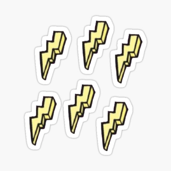 "Lightning bolt sticker pack" Sticker by katytally | Redbubble