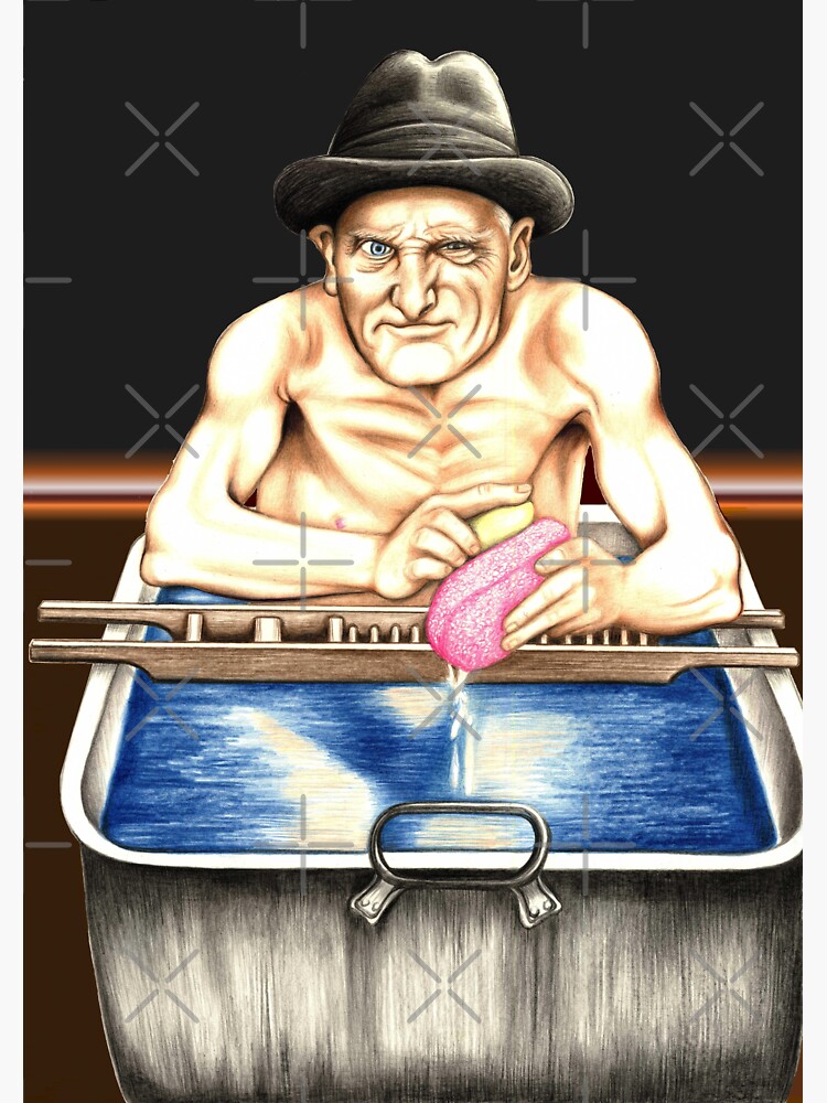 "Steptoe's Friday night ritual" Sticker for Sale by Margaret Sanderson ...