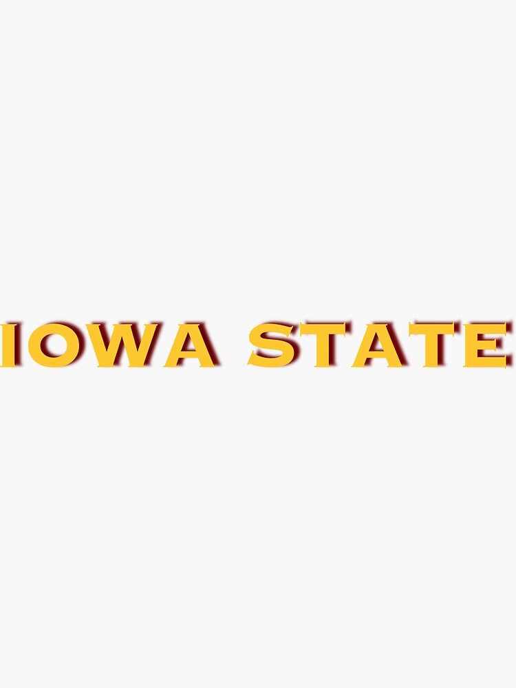 "Iowa State Sticker" Sticker for Sale by aditivaidya17 | Redbubble