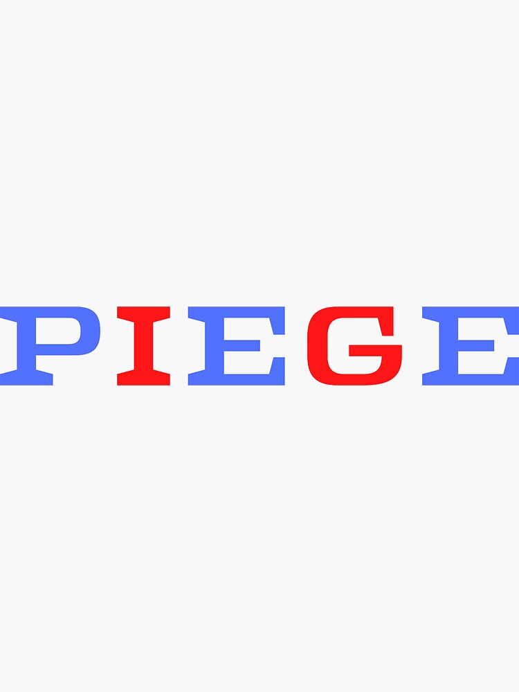 "Piege color trap" Sticker for Sale by 2Body | Redbubble
