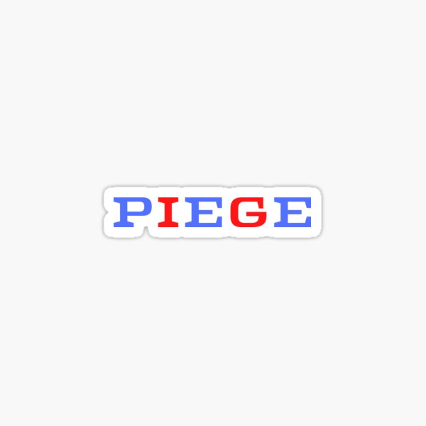 "Piege color trap" Sticker for Sale by 2Body | Redbubble