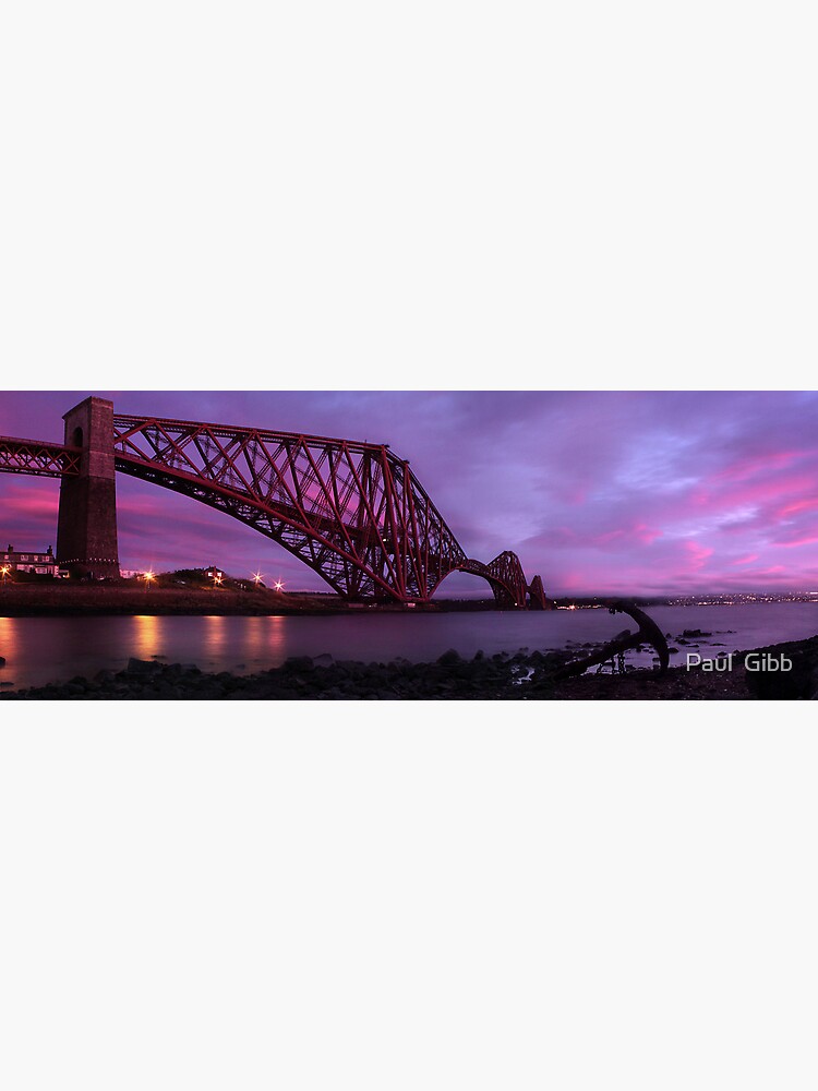 "Sunset of the Forth Rail Bridge" Canvas Print by scruffse | Redbubble