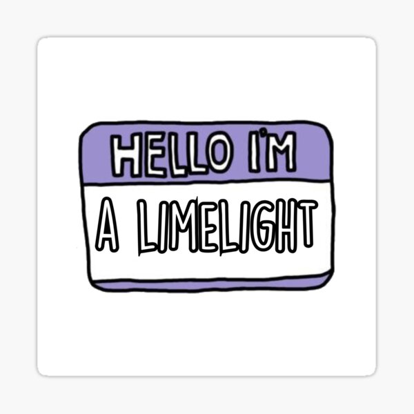"limelight/ why don’t we sticker" Sticker by herronswishes | Redbubble