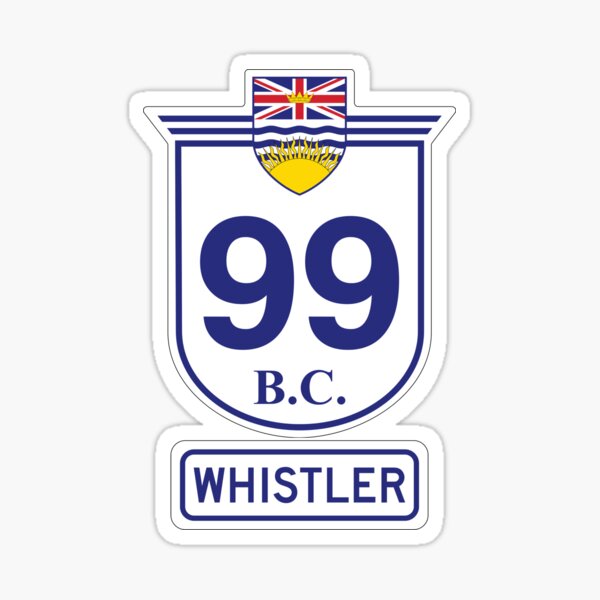 "British Columbia 99 - Whistler" Sticker for Sale by NewNomads | Redbubble