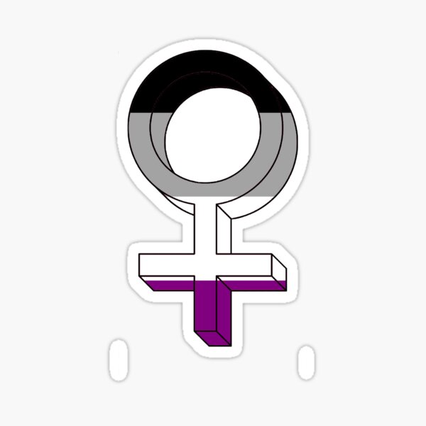 "Fem Asexual Pride Symbol" Sticker for Sale by ladyfmazzola | Redbubble