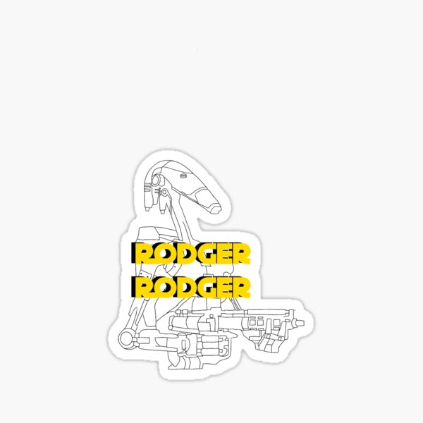 "rodger rodger " Sticker by lucystickers3 | Redbubble