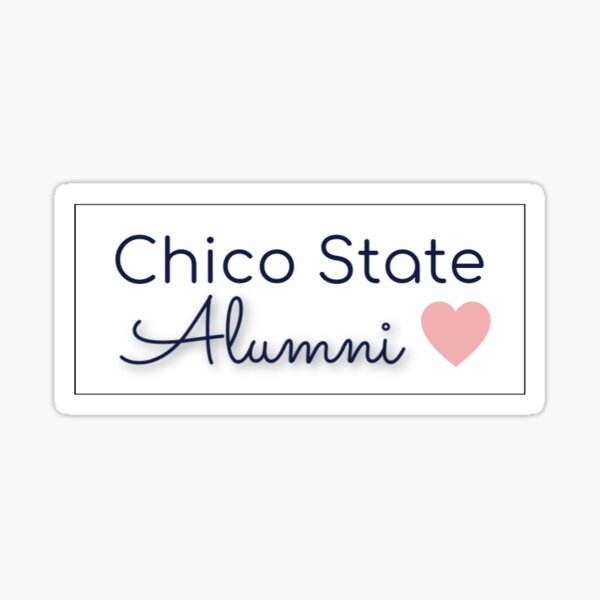 "Chico State Alumni" Sticker by aquinto | Redbubble