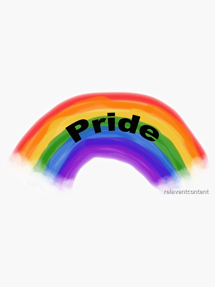 Gay Pride Rainbow Sticker By Relaventcontent Redbubble