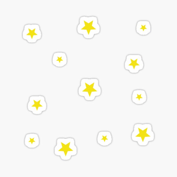 "yellow stars sticker pack " Sticker by artisticvibez | Redbubble