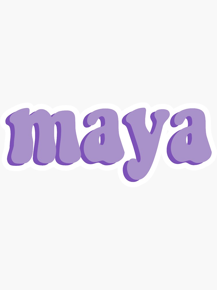 "Maya " Sticker for Sale by rose-mann | Redbubble