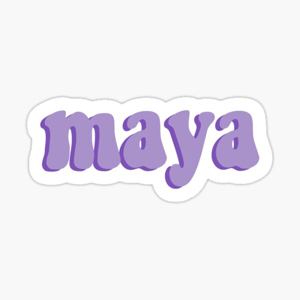 "Maya " Sticker for Sale by rose-mann | Redbubble