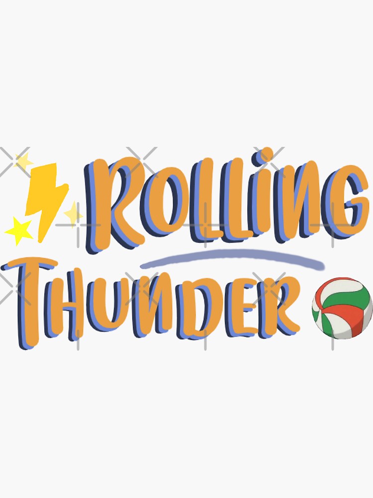 "Rolling Thunder!!" Sticker for Sale by exxia0507 | Redbubble