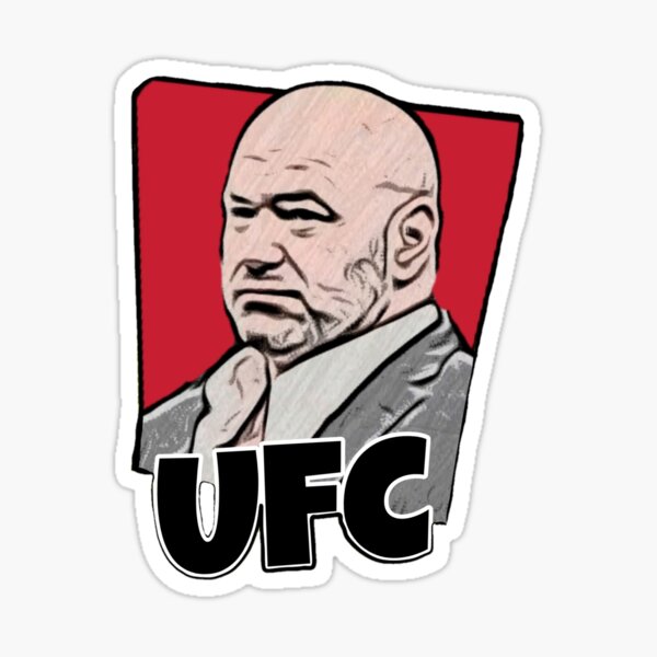 "UFC" Sticker by Uptown-NYC | Redbubble
