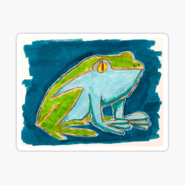 "Phrog" Sticker for Sale by MissFiatLux | Redbubble