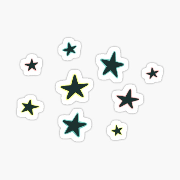 "Black Star Sticker Pack" Sticker for Sale by avaarends | Redbubble