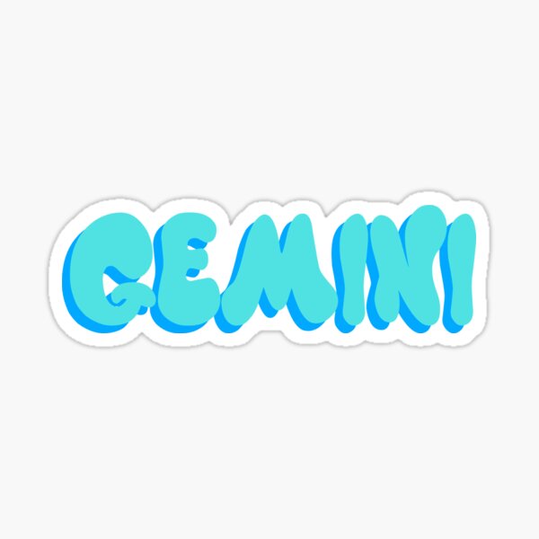 "Gemini Zodiac Sticker" Sticker by marniestickers | Redbubble