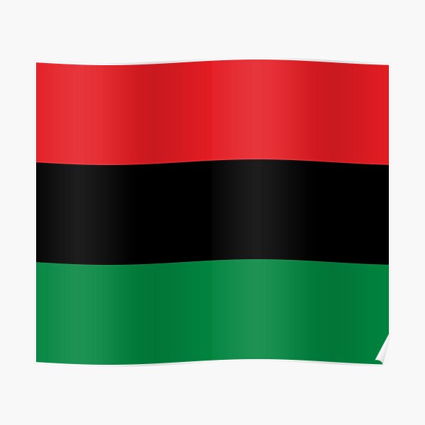 "UNIA FLAG, PAN-AFRICAN, BLACK LIBERATION, AFRO AMERICAN FLAG" Poster ...