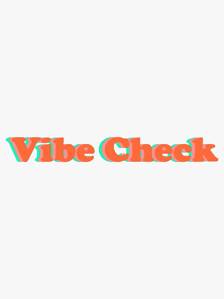 "Vibe Check" Sticker for Sale by marissajohnson | Redbubble