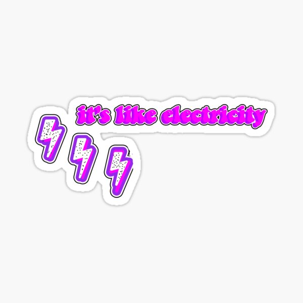 "electricity sticker pack" Sticker for Sale by emilystickerzz | Redbubble