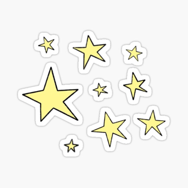 "trendy star sticker pack!" Sticker for Sale by gabibreennn | Redbubble