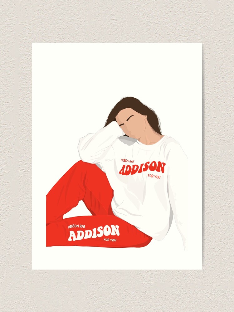 "Addison Rae TikTok" Art Print for Sale by hayleymeyer | Redbubble