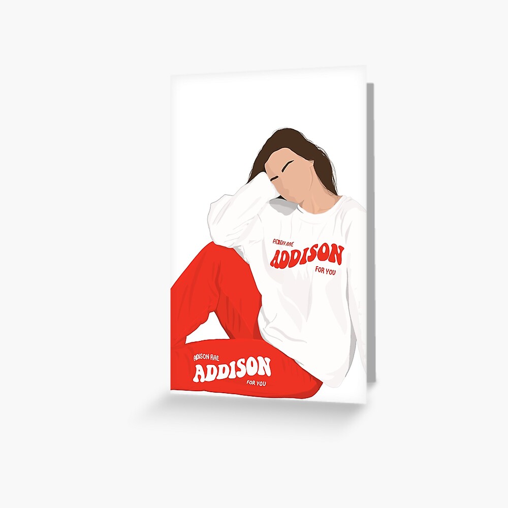 "Addison Rae TikTok" Greeting Card for Sale by hayleymeyer | Redbubble