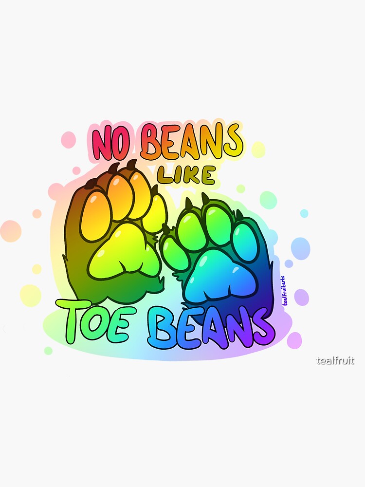 "No Beans like Toe Beans (Rainbow Brite)" Sticker by tealfruit | Redbubble