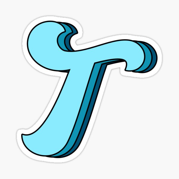 "blue T" Sticker for Sale by amandak2004 | Redbubble