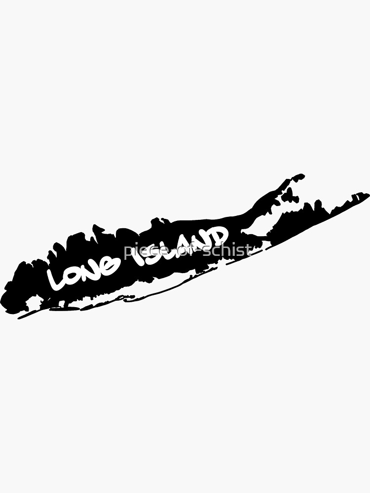 "Long Island Silhouette " Sticker for Sale by piece-of-schist | Redbubble