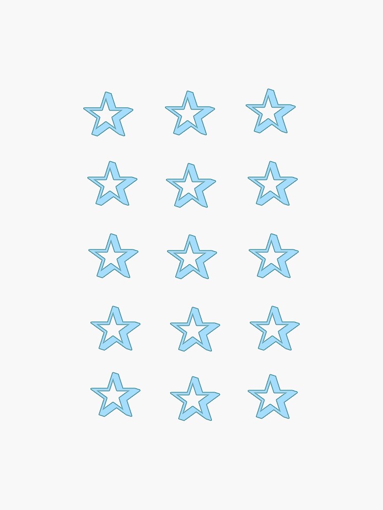 "blue star pack" Sticker by Abbs-stickers | Redbubble
