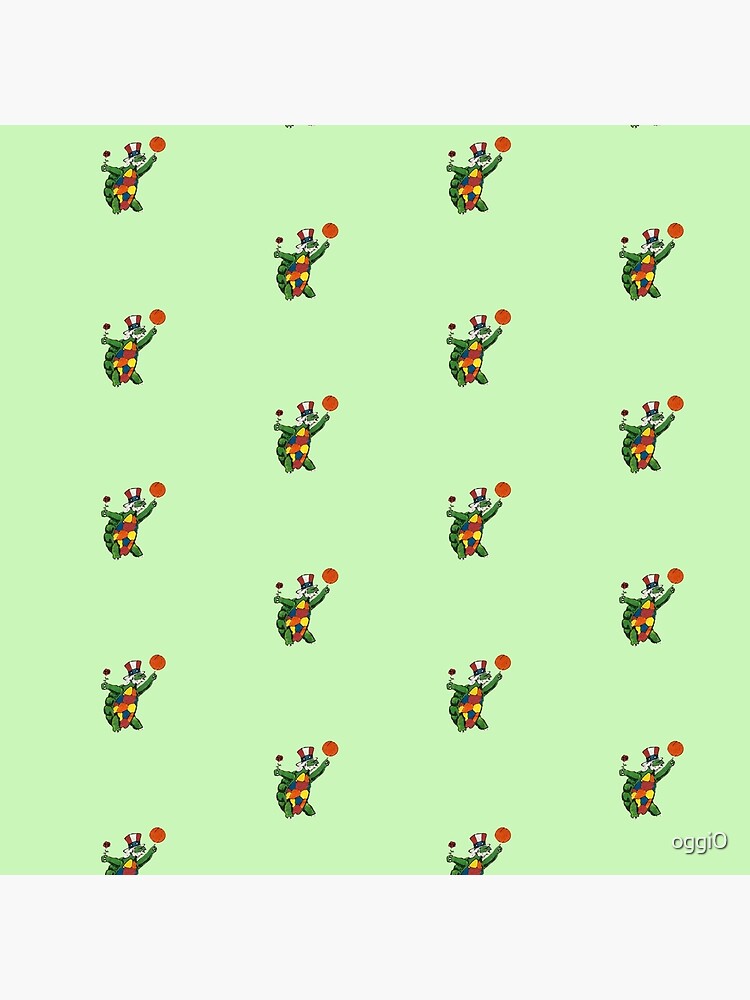 "Basketball Turtle - Uncle Sam / Jerry Garcia Person Design" Floor ...
