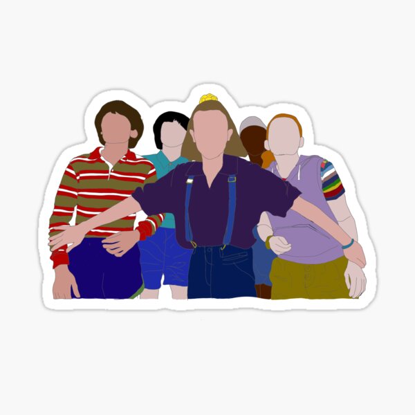 "Stranger Things" Sticker for Sale by mirabelladraws | Redbubble