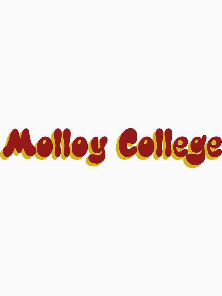 "Molloy College" Sticker by designbyheathie | Redbubble