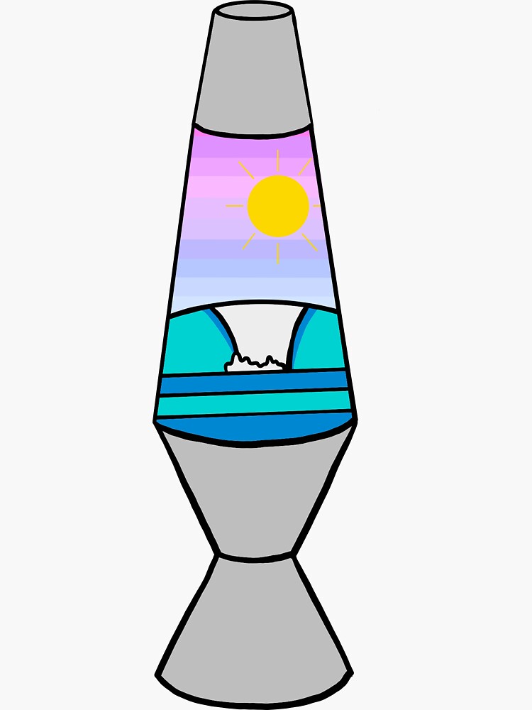 "Ocean Lava Lamp " Sticker for Sale by ModernNature | Redbubble