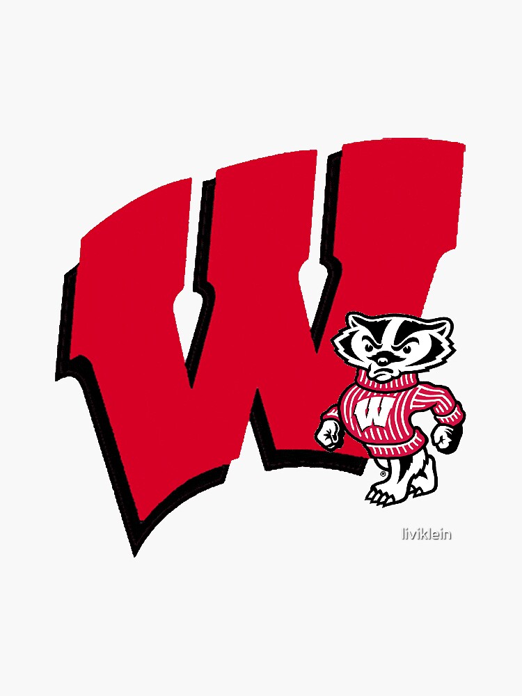 "wisco sticker" Sticker for Sale by liviklein | Redbubble