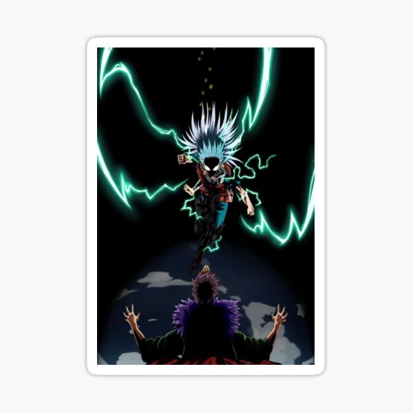 "Midoriya vs Overhaul" Sticker for Sale by KingRedFr | Redbubble