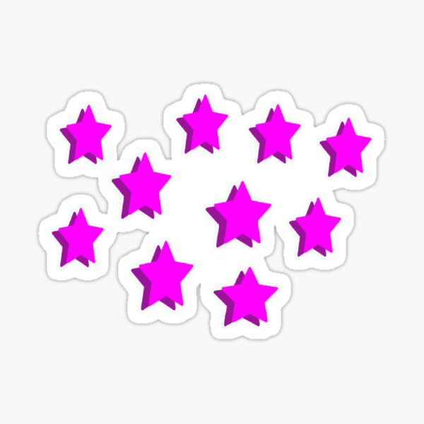 "pink star sticker pack" Sticker by AliciaPaj | Redbubble