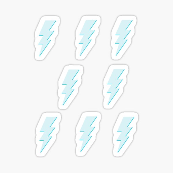 "blue lightning bolt sticker pack " Sticker for Sale by Nicole-12100 ...