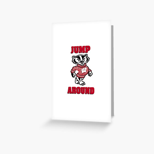 "Bucky Jump Around Sticker" Greeting Card for Sale by frankiekay ...
