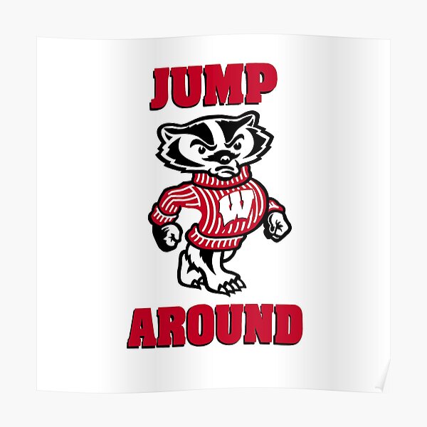 "Bucky Jump Around Sticker" Poster for Sale by frankiekay | Redbubble