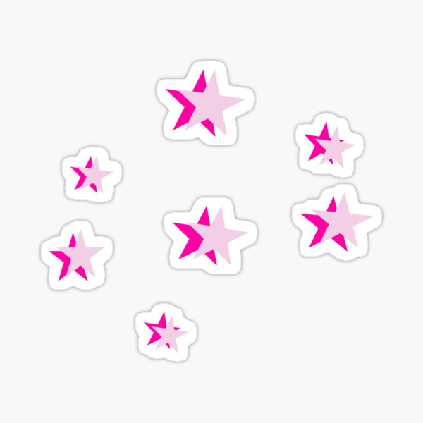 "mini star sticker pack - pink" Sticker by alexadelaney1 | Redbubble