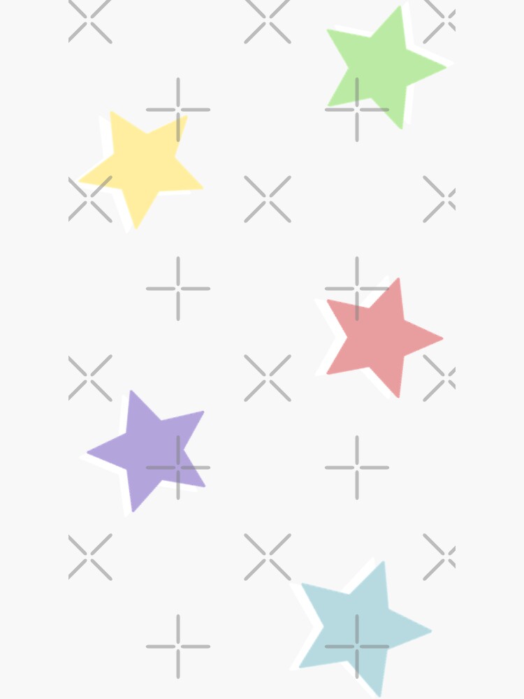 "rainbow star sticker pack!" Sticker for Sale by stickiesbymaile ...