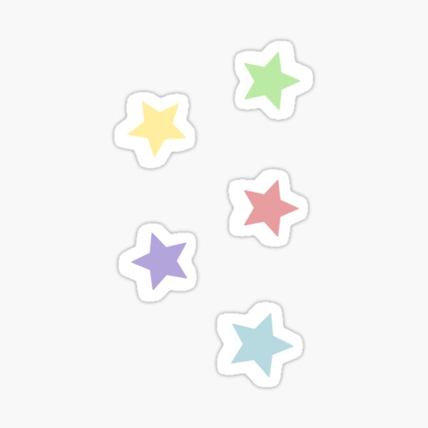 "rainbow star sticker pack!" Sticker for Sale by stickiesbymaile ...