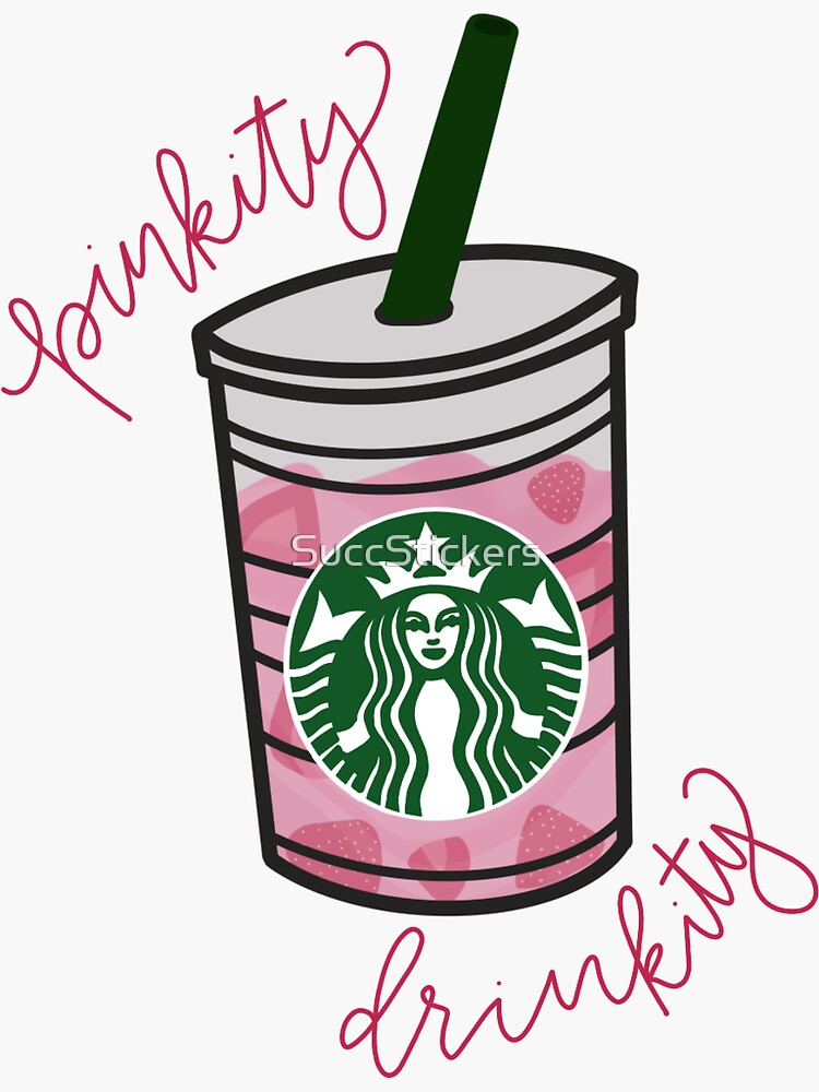 "Starbucks Pink Drink" Sticker by SuccStickers | Redbubble