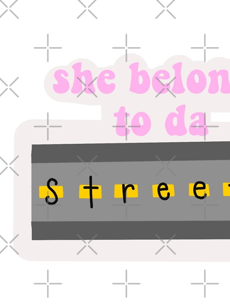 "she belongs to da streets" iPhone Case for Sale by lucecolin | Redbubble